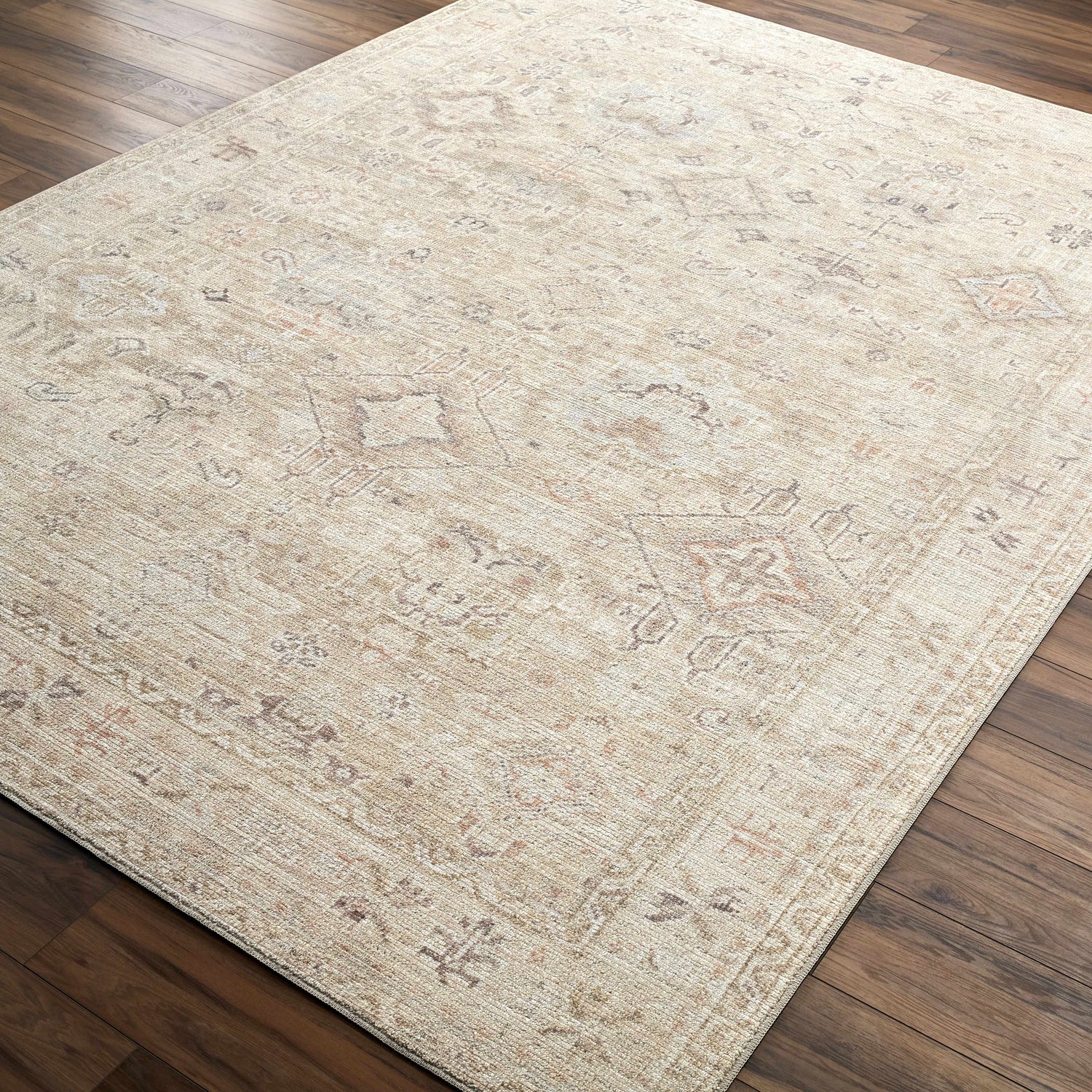 Marlene Damask Light Brown Area Rug - Becki Owens x Livabliss ...