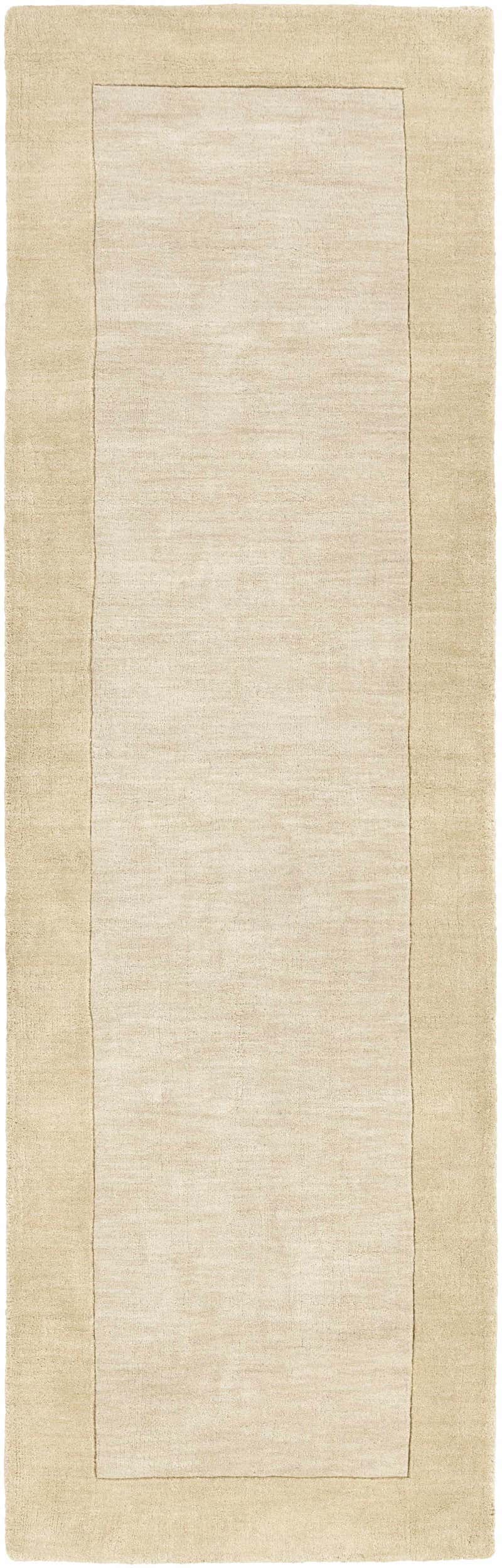 Bordered Solid Beige Wool Rug – Boutique Rugs