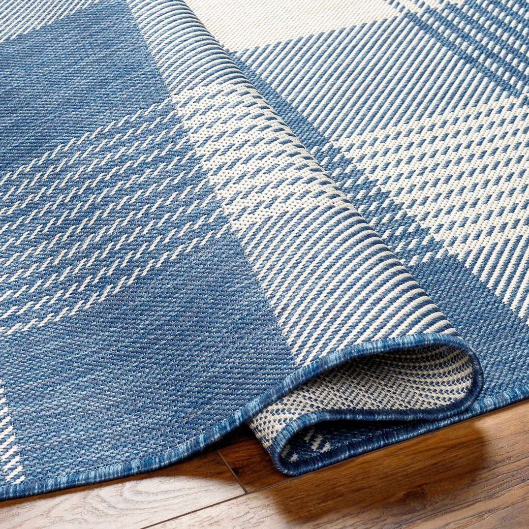 Aubin Blue Plaid Area Rug - Clearance – Boutique Rugs