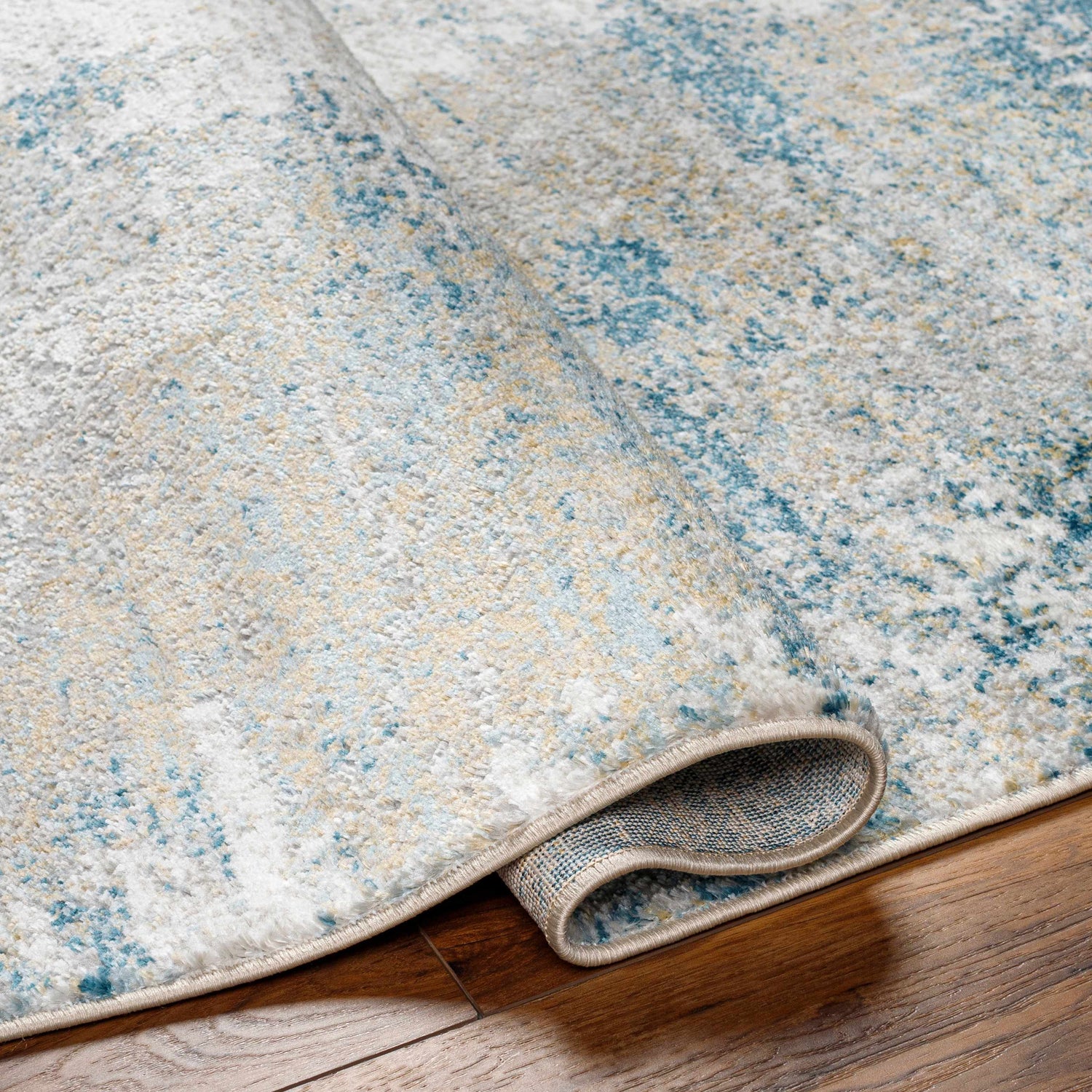 Duval Blue Abstract Area Rug – Boutique Rugs