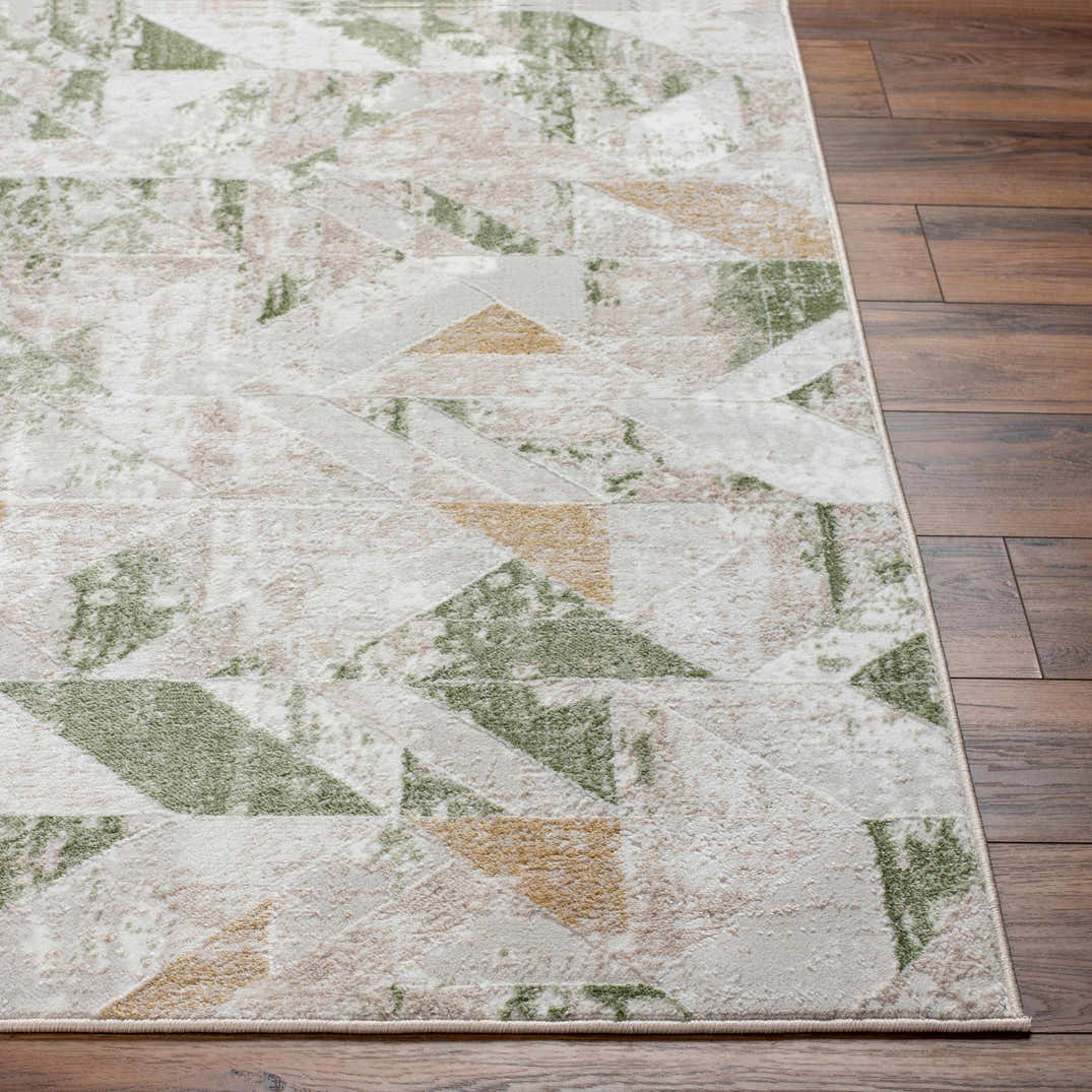 Gonca Green Geometric Area Rug – Boutique Rugs