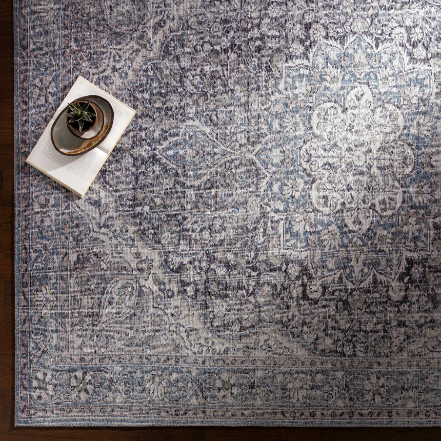 Tavas Blue Persian Style Washable Rug - Clearance – Boutique Rugs