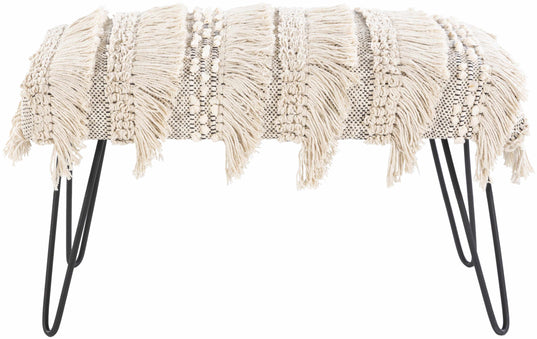 Tugbong Boho Fringe Knit Bench – Boutique Rugs