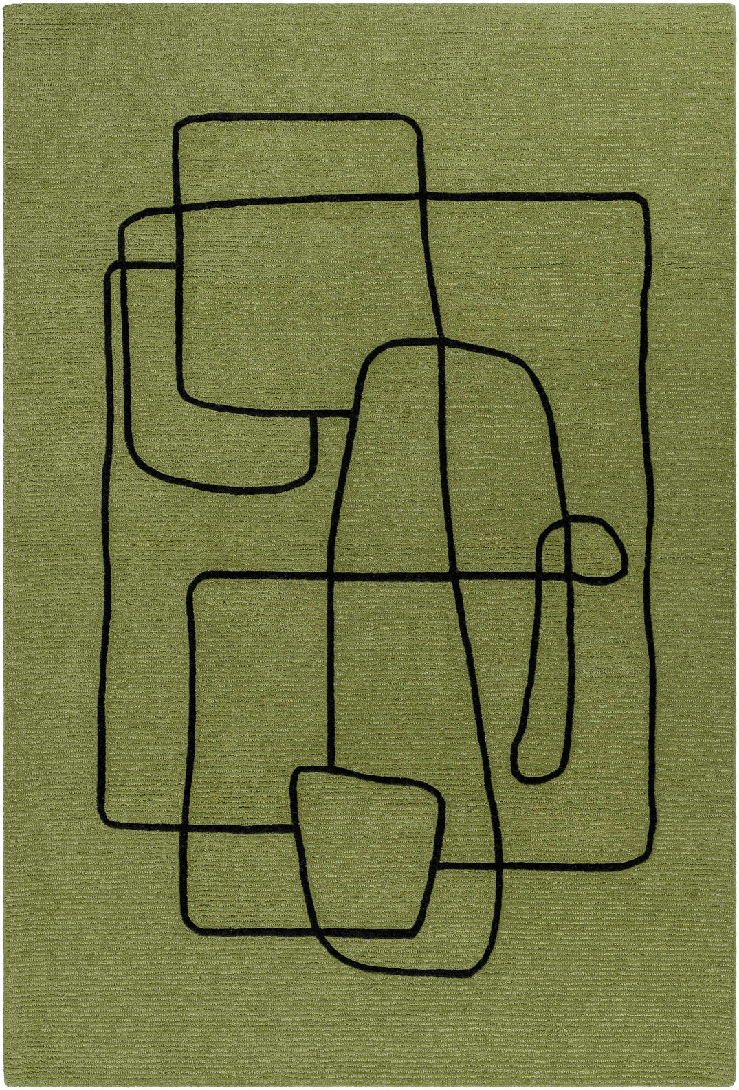 Vatsa Green Abstract Area Rug – Boutique Rugs