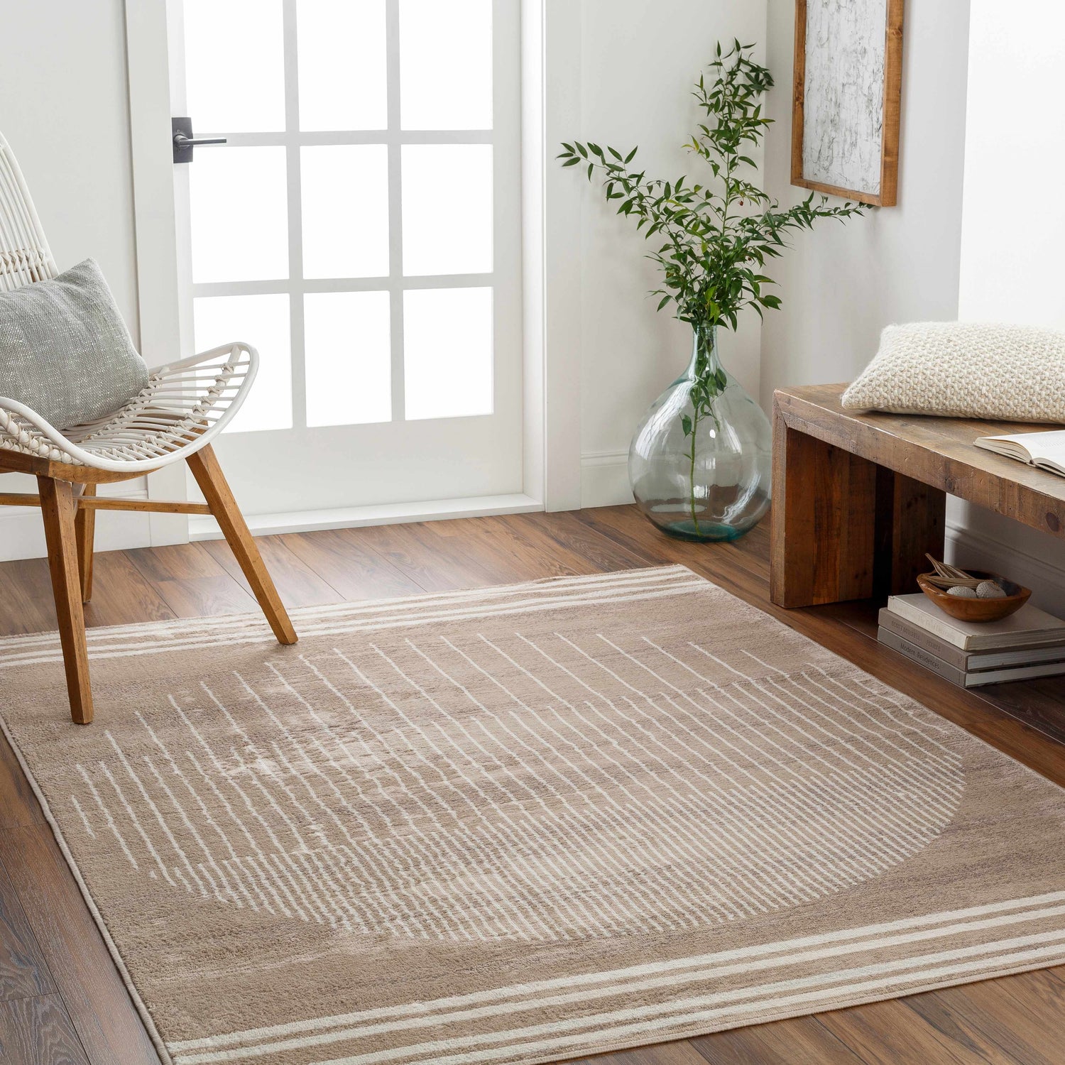 Yoad Geometric Mocha Area Rug – Boutique Rugs