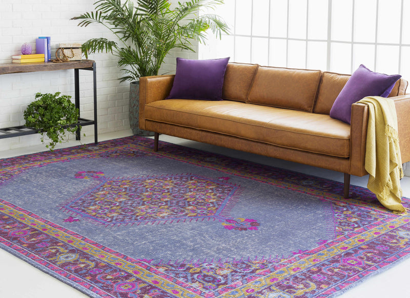 Eugene Dark Purple Square Throw Pillow – Boutique Rugs